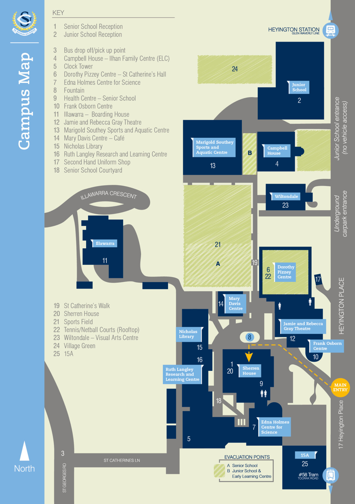 2023_CampusMap_A5_Front - St Catherine's School