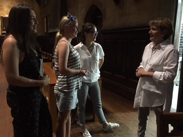 Belinda Hawkins with Samara Gill, Pia Graham and Issy Binstead at ...