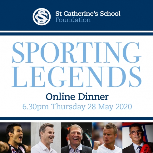 Sporting Legends Online Dinner - St Catherine's School